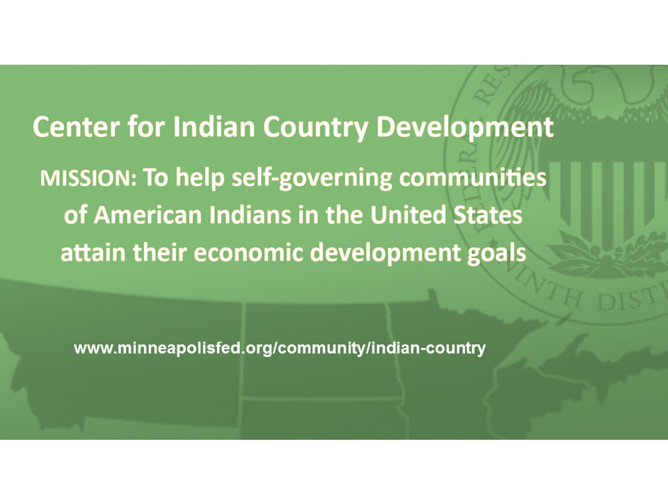 Persistent Poverty on Indian Reservations: New Perspectives and ...