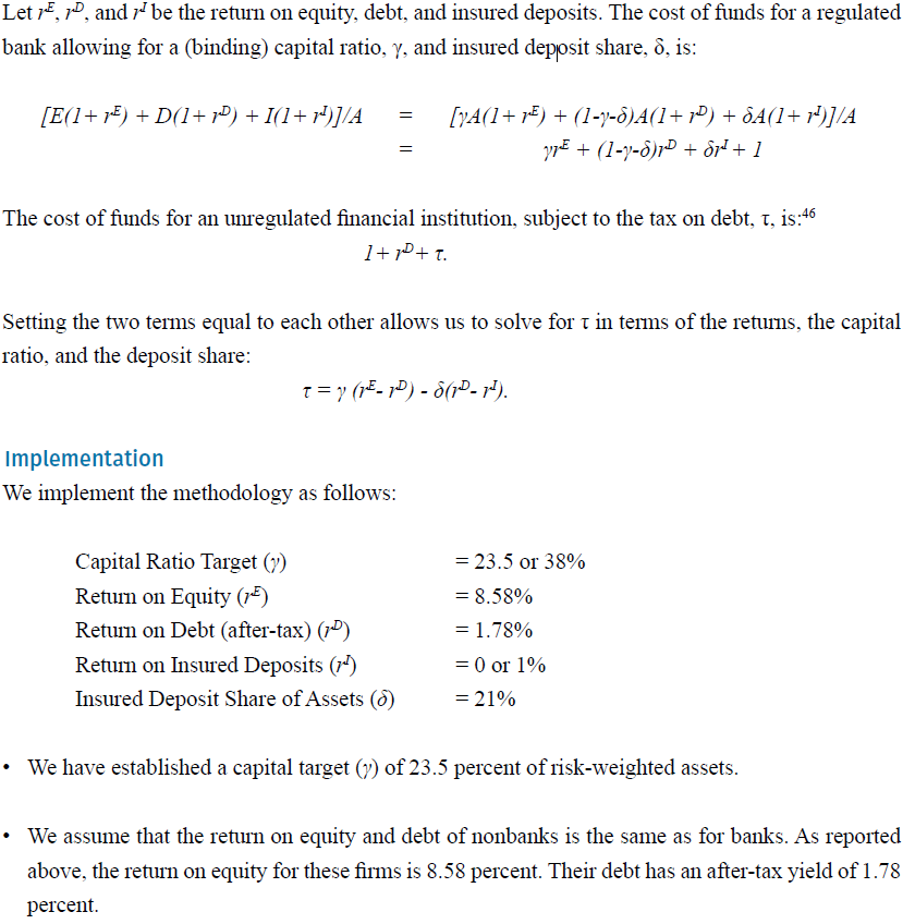 Section 4: Technical Calculations for the Capital and Leverage Tax ...